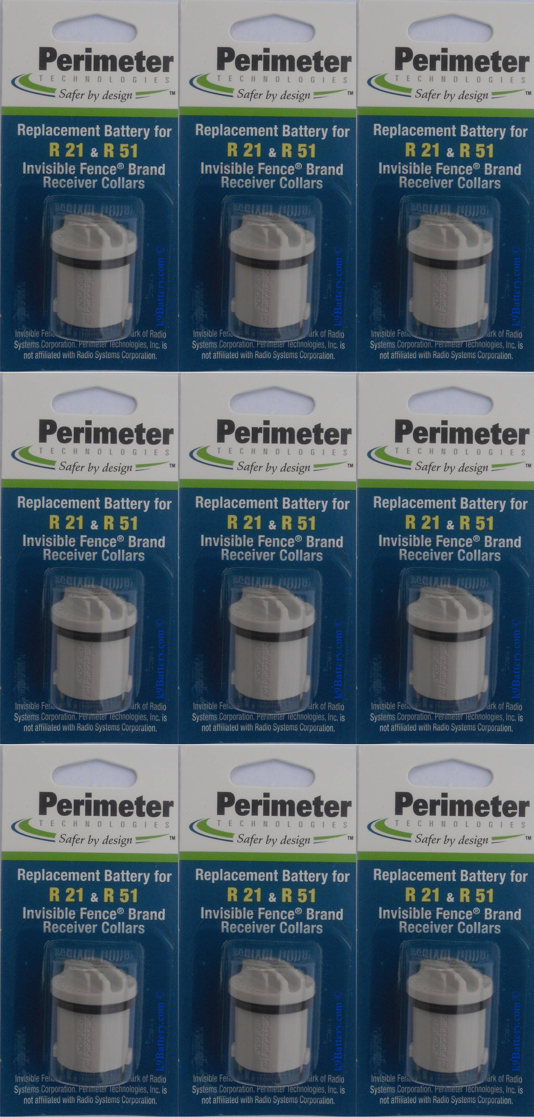 9-PACK Aftermarket Battery Compatible with Invisible Fence® Brand Powe ...